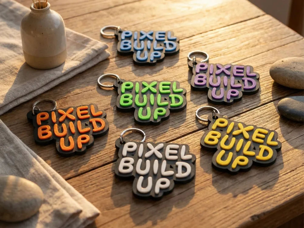 Custom Name Keychain Tag (3-Line) - Chamfer/Fillet - Free 3D Print ...
