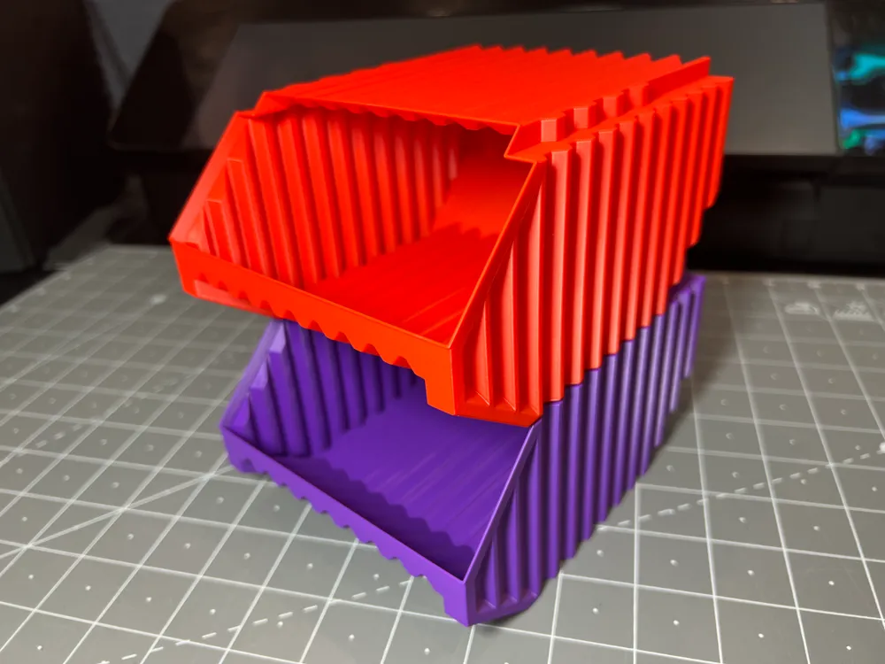 Stackable Storage Bin, Spiralized Vase Mode - Free 3D Print Model ...