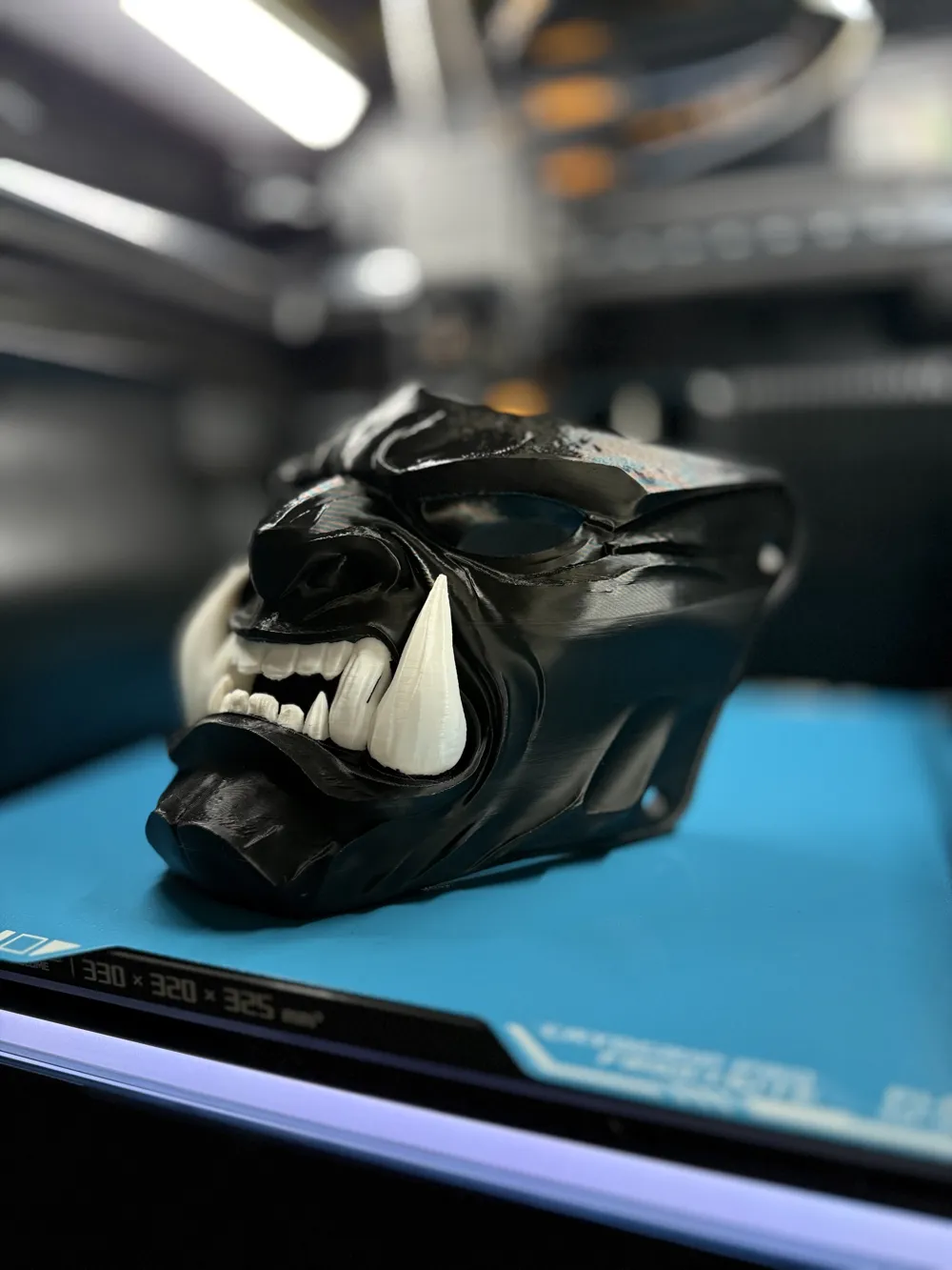 Oni-Samurai Mask - Free 3D Print Model - MakerWorld
