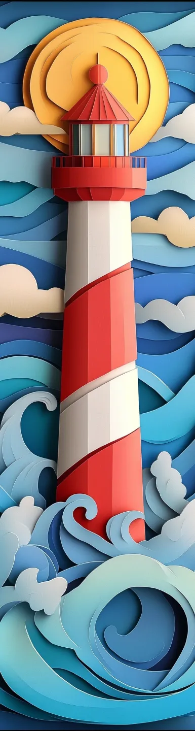 PaperCraft Lighthouse Bookmark - Set 2 by Titorez MakerWorld: Download ...