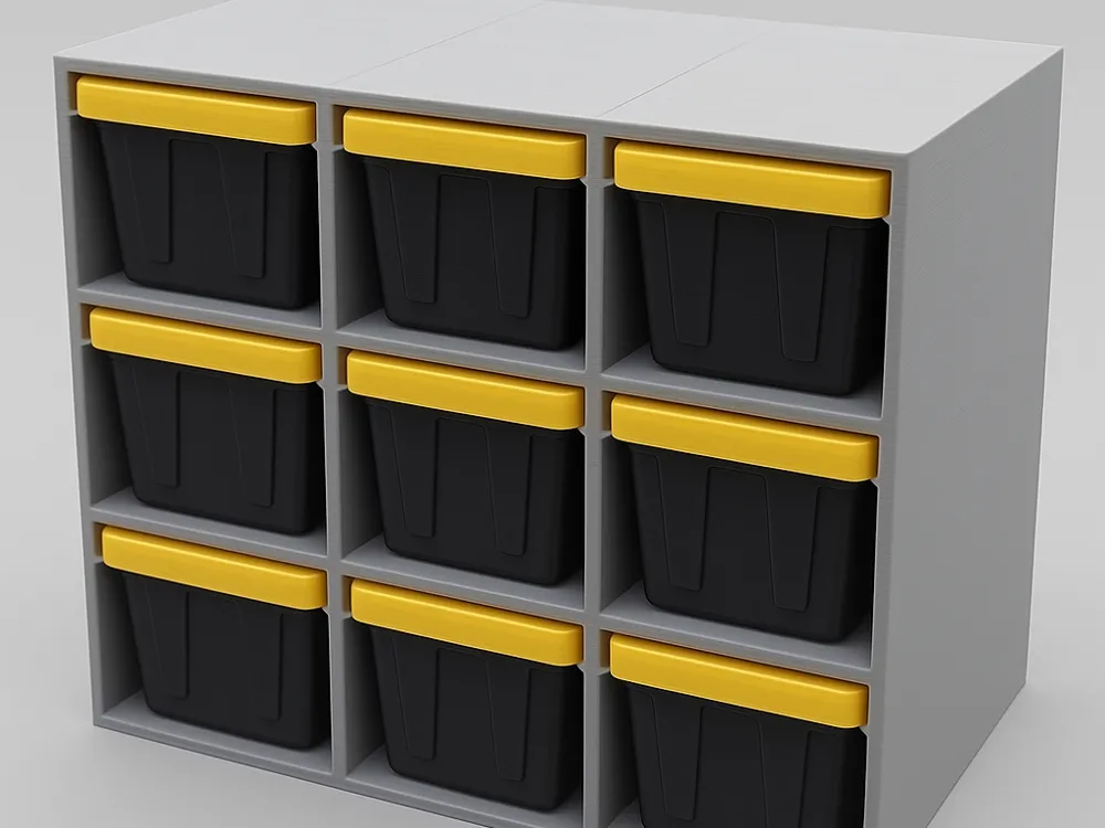 HDX Tote and Rack System (3x3) by melissaday MakerWorld: Download Free ...