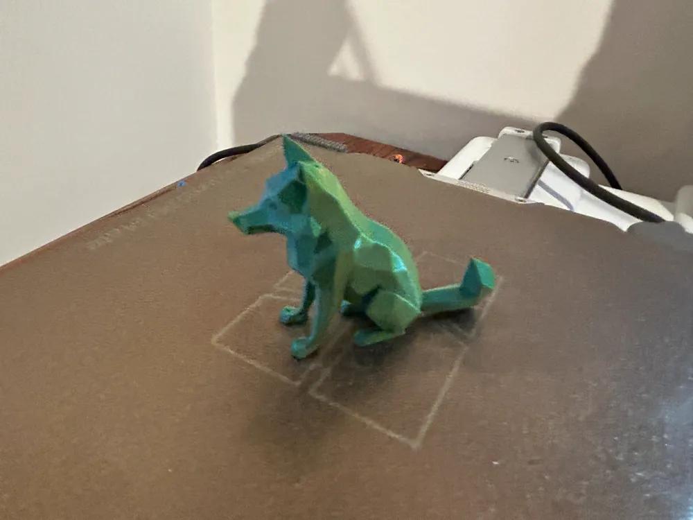 Low Poly Sitting Wolf - Free 3D Print Model - MakerWorld