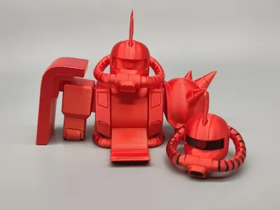 Zaku II Bust, Red Zaku Half-Bust, Char's by 昊天Studio MakerWorld ...