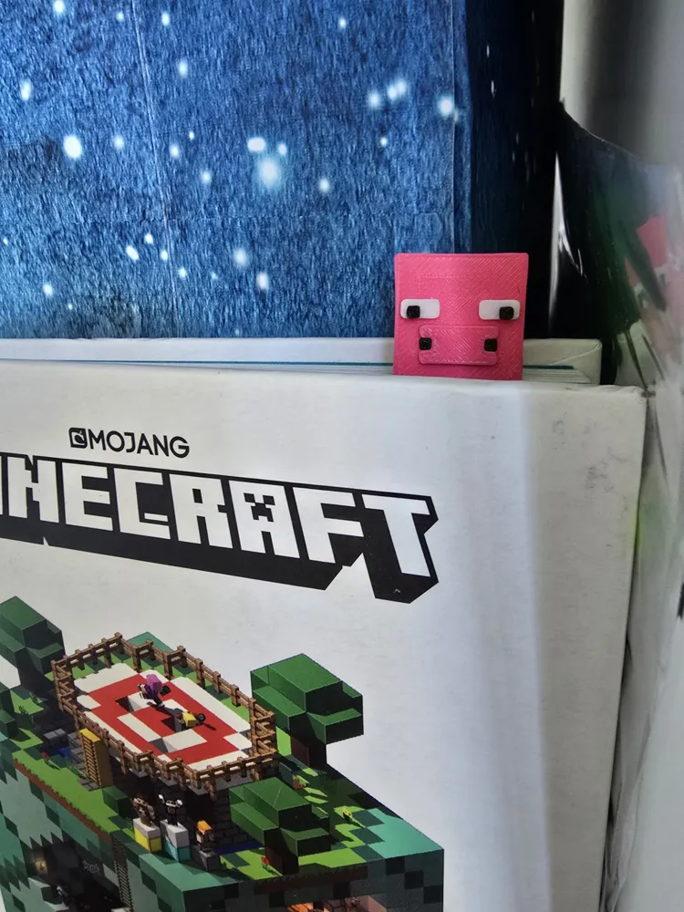 PIG bookmark for Minecraft fan - Free 3D Print Model - MakerWorld