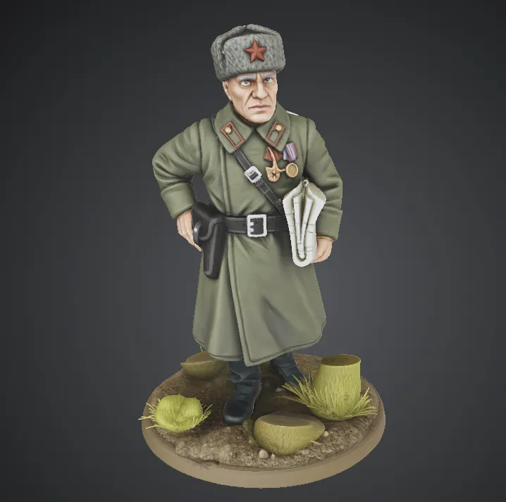 WW2 USSR Commander 3 - Free 3D Print Model - MakerWorld