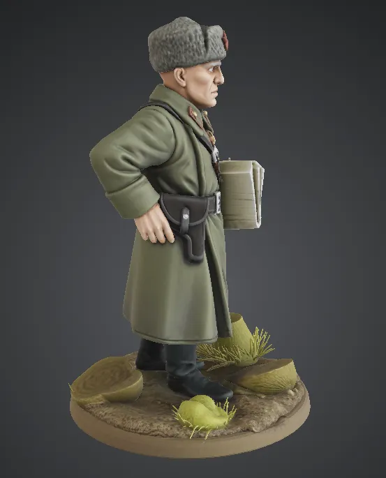 WW2 USSR Commander 3 - Free 3D Print Model - MakerWorld