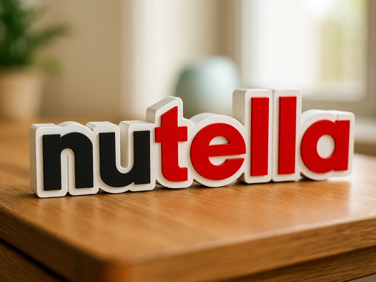 Nutella Logo - Free 3D Print Model - MakerWorld