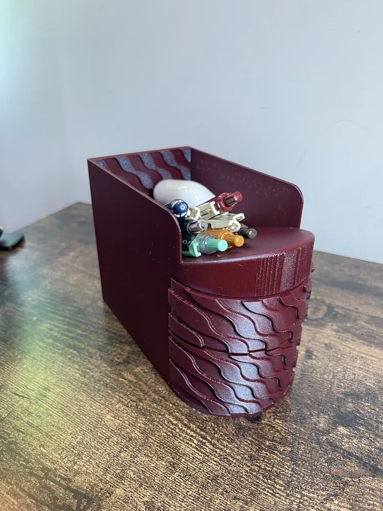 Wave Desktop Organizer Pull-Out Drawers by Pages & Projects MakerWorld ...