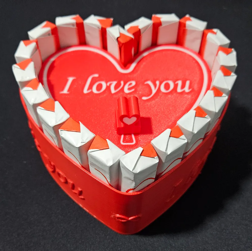 Valentine's Sweet Heart Box -Kinder Chocolate Gift - Free 3D Print ...