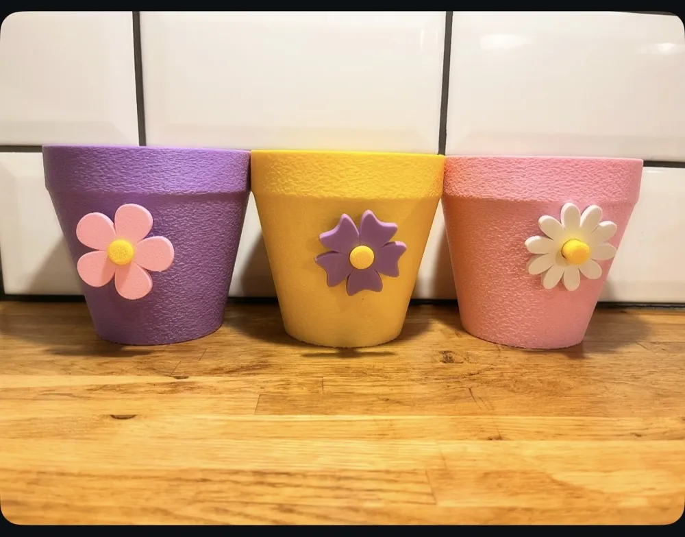 Flower pot compact bin / desk tidy / desktop bin by bloominghandy ...