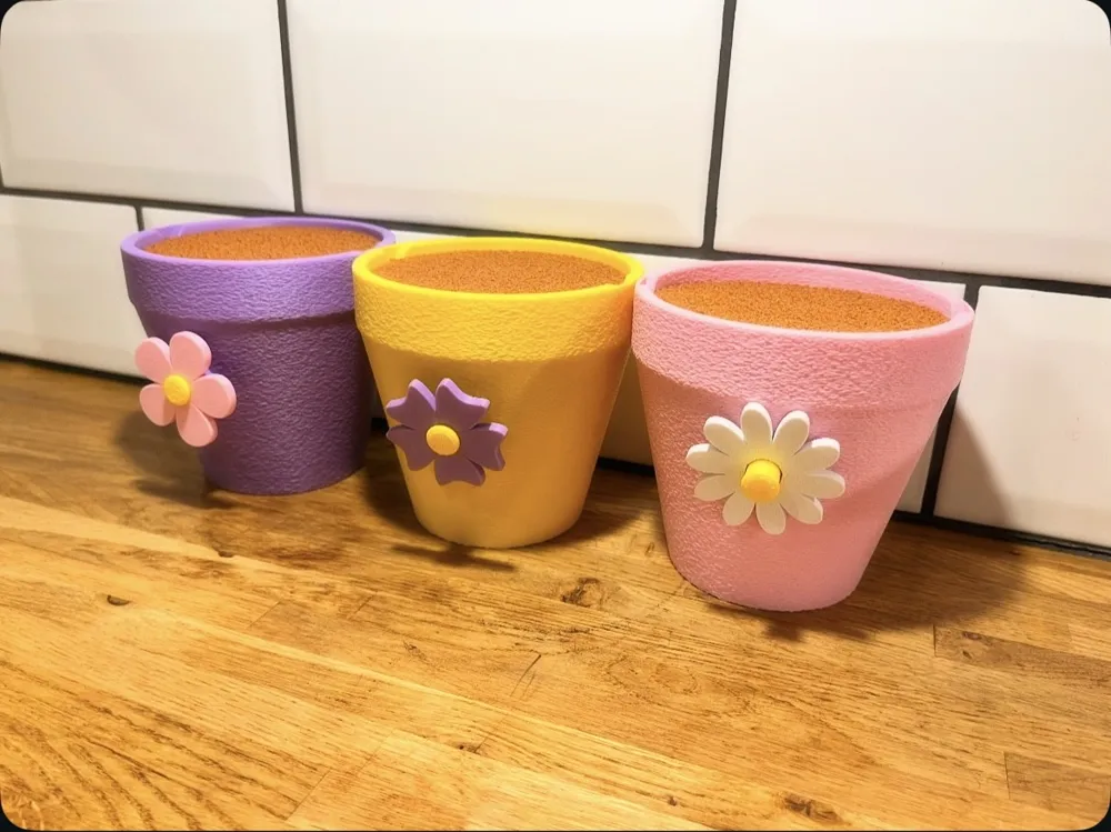 Flower pot compact bin / desk tidy / desktop bin by bloominghandy ...