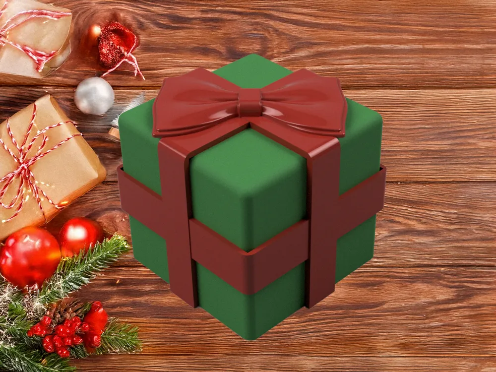 Tiny Printable Present | Festive Holiday by Novera Studio - MakerWorld