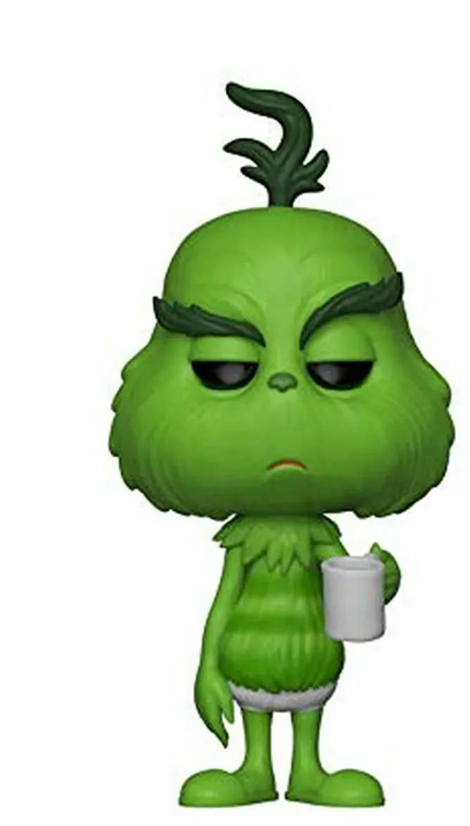 Grinch pop with his little coffee - Free 3D Print Model - MakerWorld