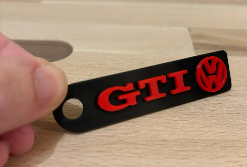Volkswagen Golf GTI Keychain Remixed by Acheituno - MakerWorld