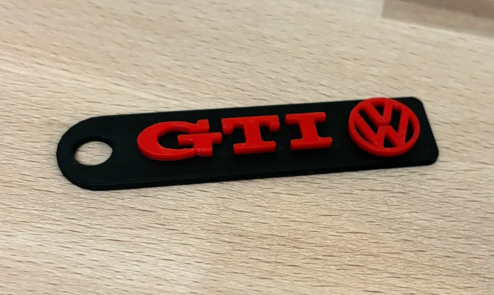 Volkswagen Golf GTI Keychain Remixed by Acheituno - MakerWorld