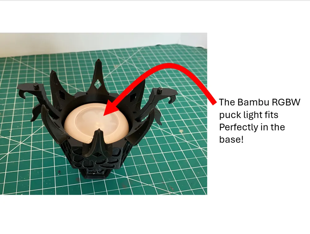 Lighted Wizard Staff Topper by atx_3D MakerWorld: Download Free 3D Models