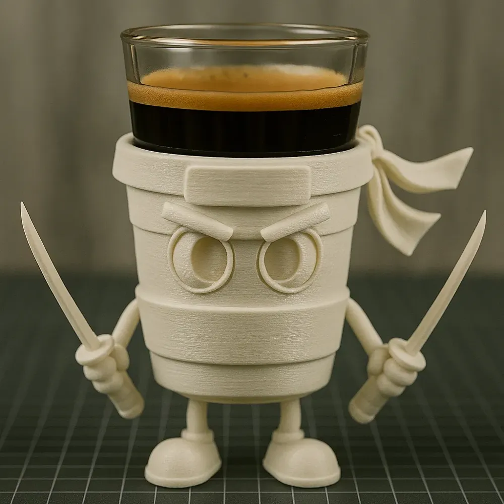 カプチーノアサシノブレインロット＋カップホルダー by tomas 3D MakerWorld：無料3Dモデルをダウンロード