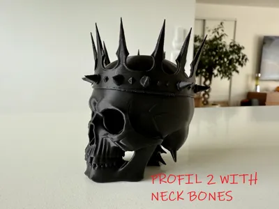 Crown of Thorns Skull - Free 3D Print Model - MakerWorld