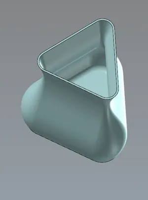 Triangular vase by sika.jan - MakerWorld