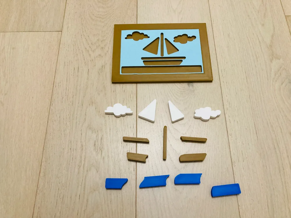 simpson boat puzzle for kids by Eden-LAB - MakerWorld