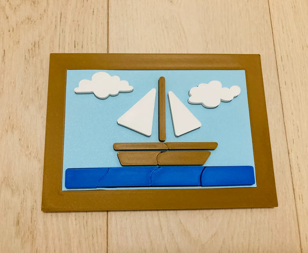 simpson boat puzzle for kids by Eden-LAB - MakerWorld