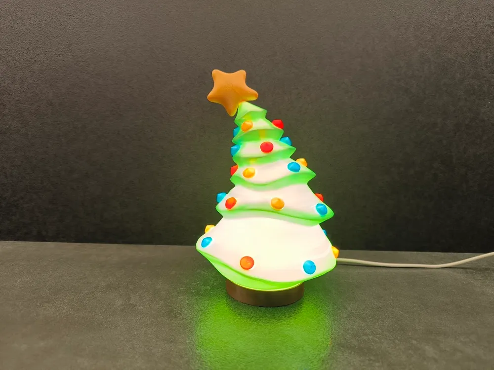 Christmas Tree Lamp - Free 3D Print Model - MakerWorld