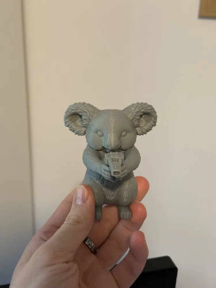 Gangster Koala Screen Buddy - Free 3D Print Model - MakerWorld