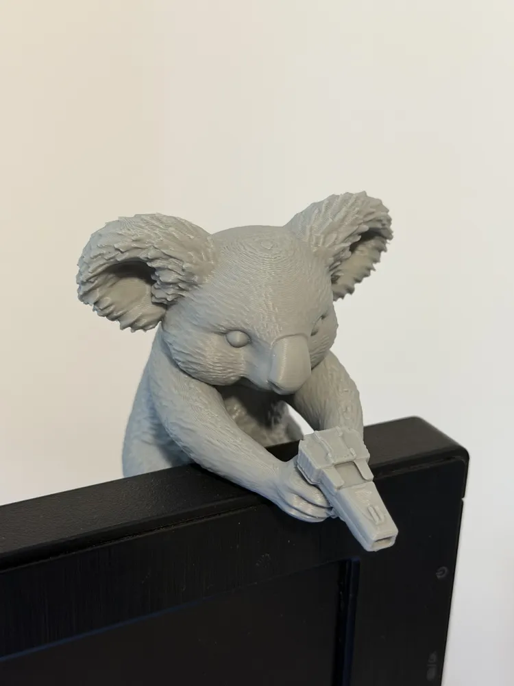 Gangster Koala Screen Buddy - Free 3D Print Model - MakerWorld