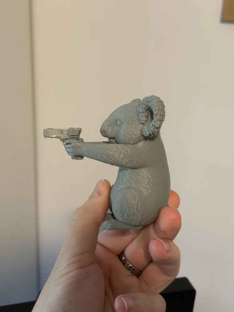 Gangster Koala Screen Buddy - Free 3D Print Model - MakerWorld