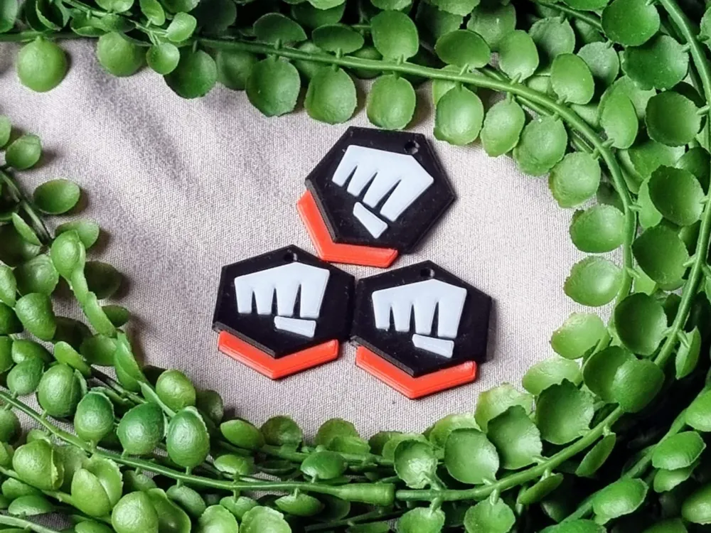 Valorant Riot Gun Buddy - Fist Bump Keychain by Afran3D - MakerWorld