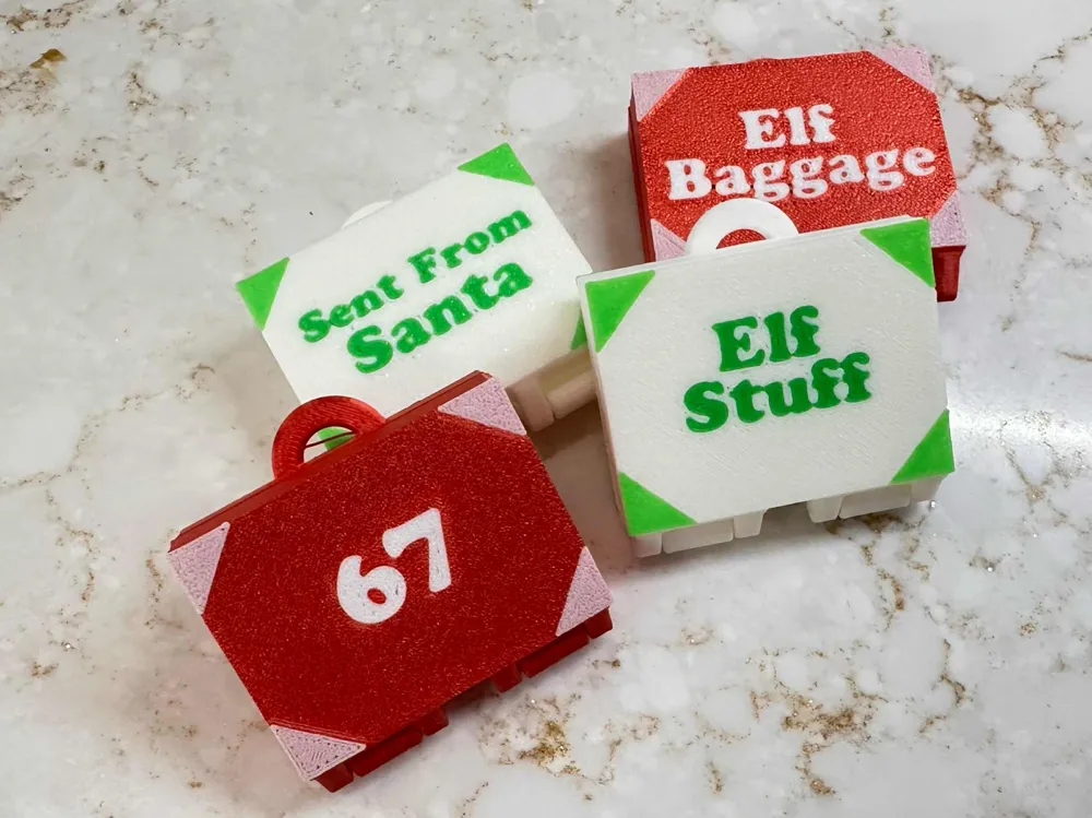 Elf Suitcase Bag Prop Fun Christmas - Free 3D Print Model - MakerWorld