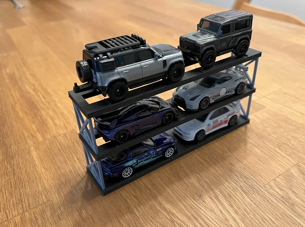 2 walls stackable double garage 1/64 hotwheels by Sir_Stigma MakerWorld: Download Free 3D Models