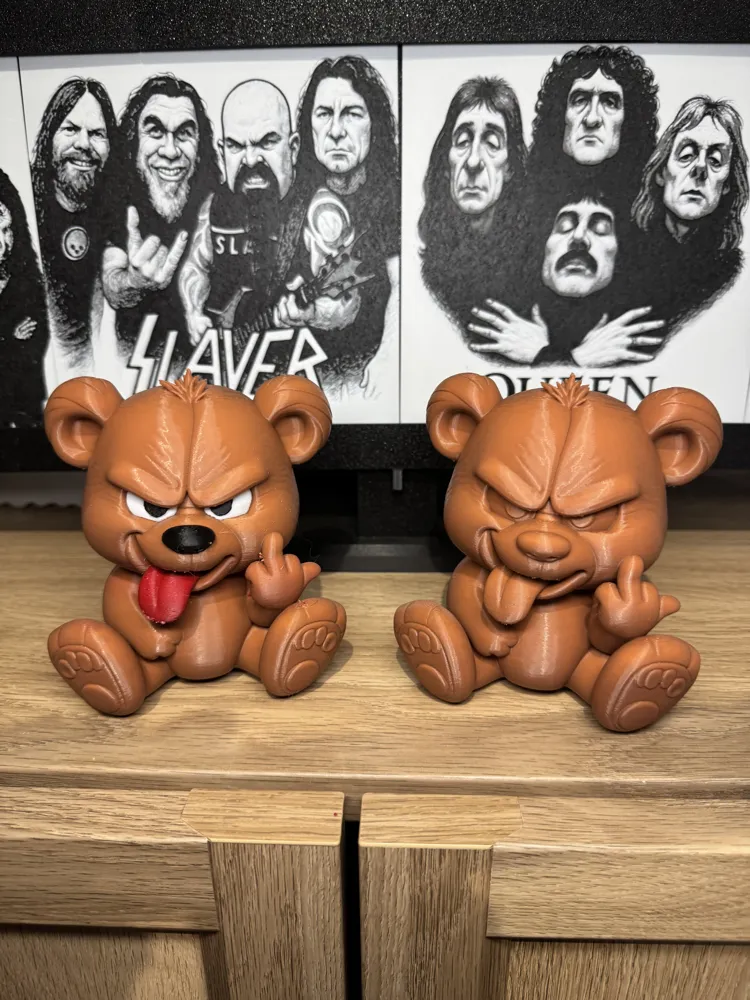 Cheeky Grumpy Bear Number 2 by Lemmy3DPrint MakerWorld: Download Free ...