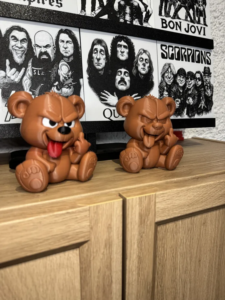 Cheeky Grumpy Bear Number 2 by Lemmy3DPrint MakerWorld: Download Free ...