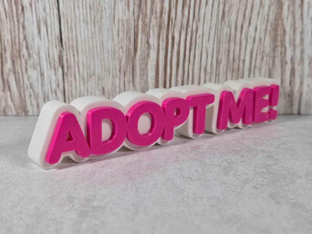 3D Adopt Me Logo – Customize Your Gaming Space by AB Components ...