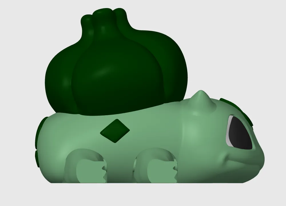 Print In Place Articulated Bulbasaur - Free 3D Print Model - MakerWorld
