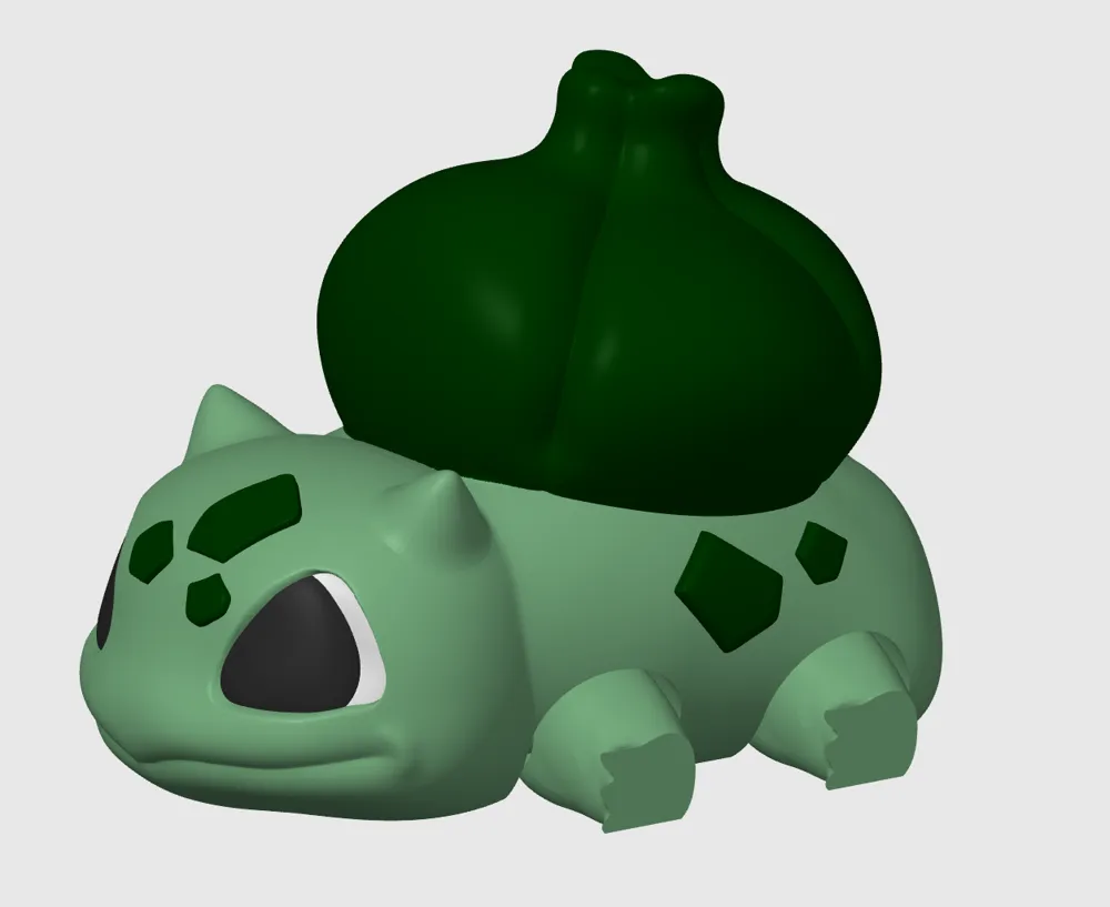 Print In Place Articulated Bulbasaur - Free 3D Print Model - MakerWorld
