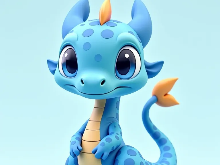 blue dragon - Free 3D Print Model - MakerWorld