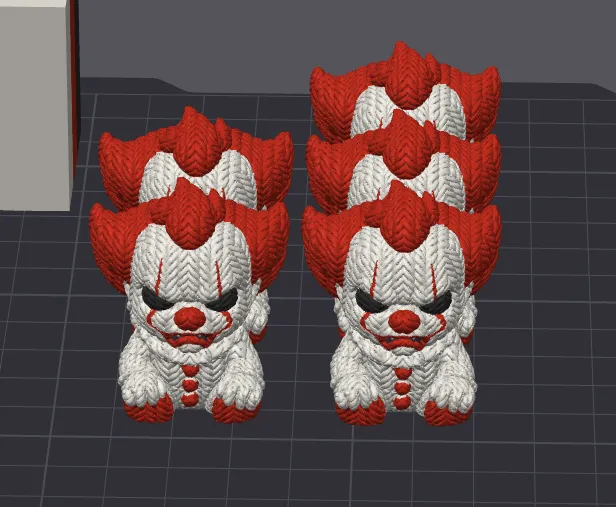 Knitted Horror Clown - Free 3D Print Model - MakerWorld