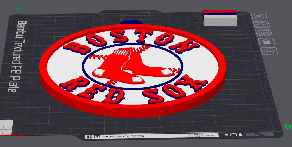 Boston Red Sox Logo for Necklace by m.cody.sims - MakerWorld