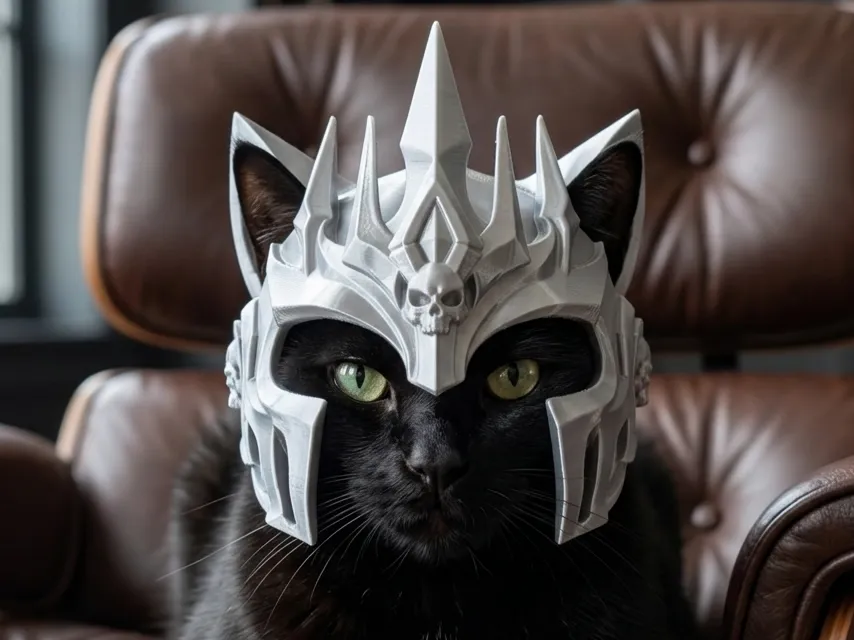 The best Lich King cat helmet ever! - Free 3D Print Model - MakerWorld