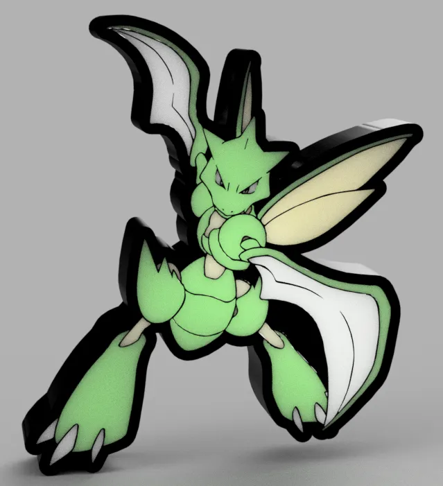 Pokemon - 0123 Scyther LED Lamp by BeeTee 3D - MakerWorld