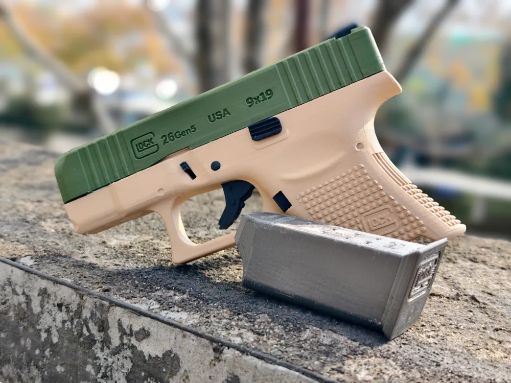 Glock G26 Toy pistol model (can't move or launch) by 补补觉去 MakerWorld ...