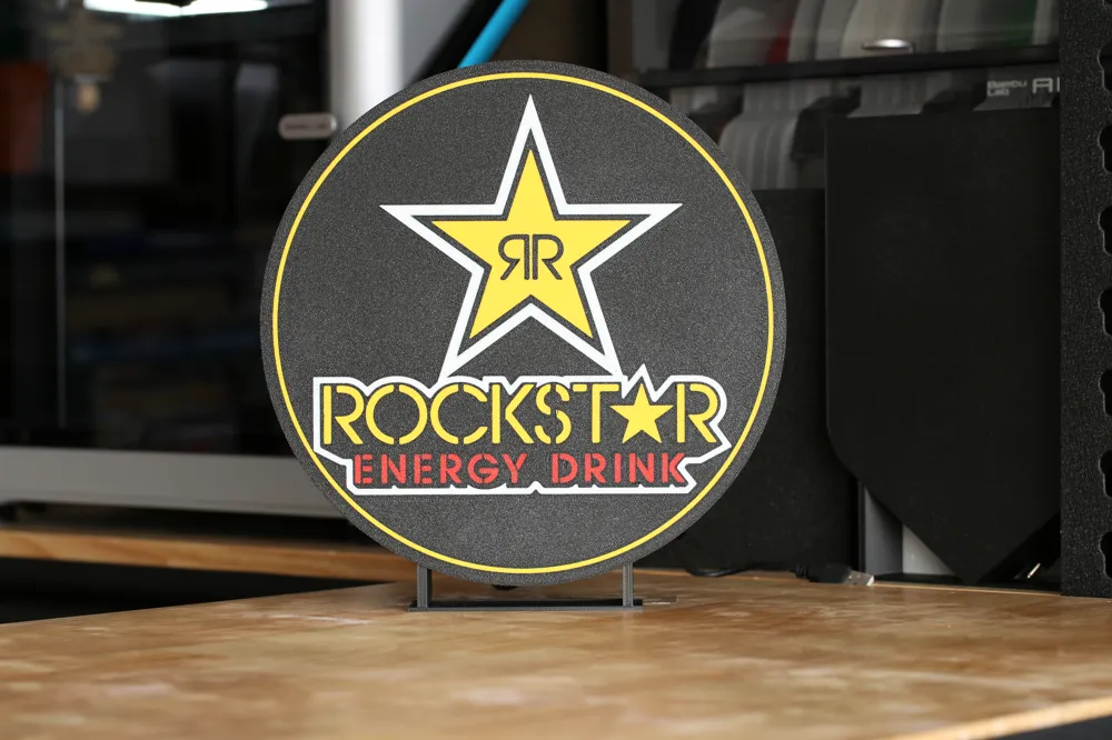 Rockstar Energy Drink LED Light Box by The 3D Print Smiths MakerWorld ...