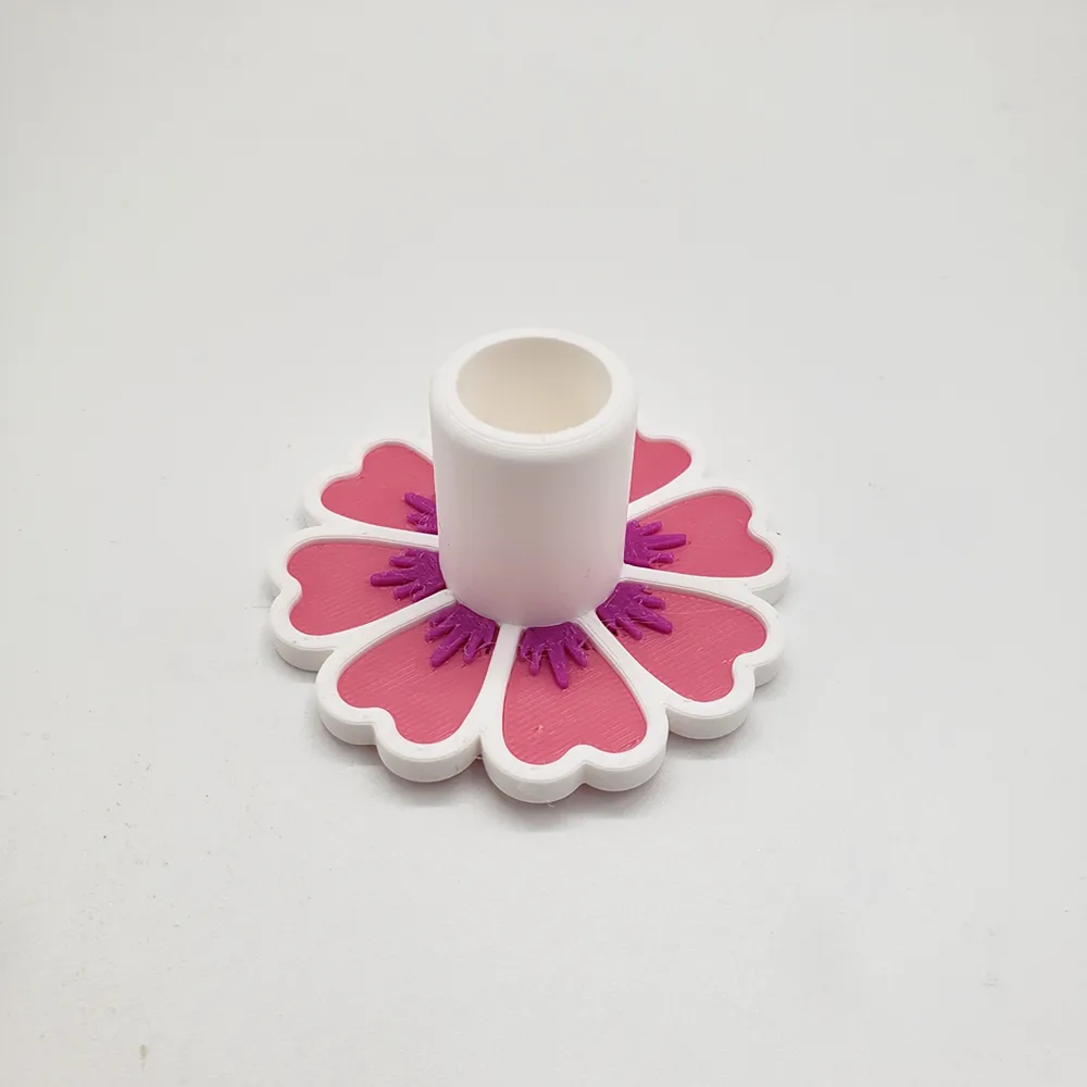 Heart Petal Flower Pen Holder - Free 3D Print Model - MakerWorld