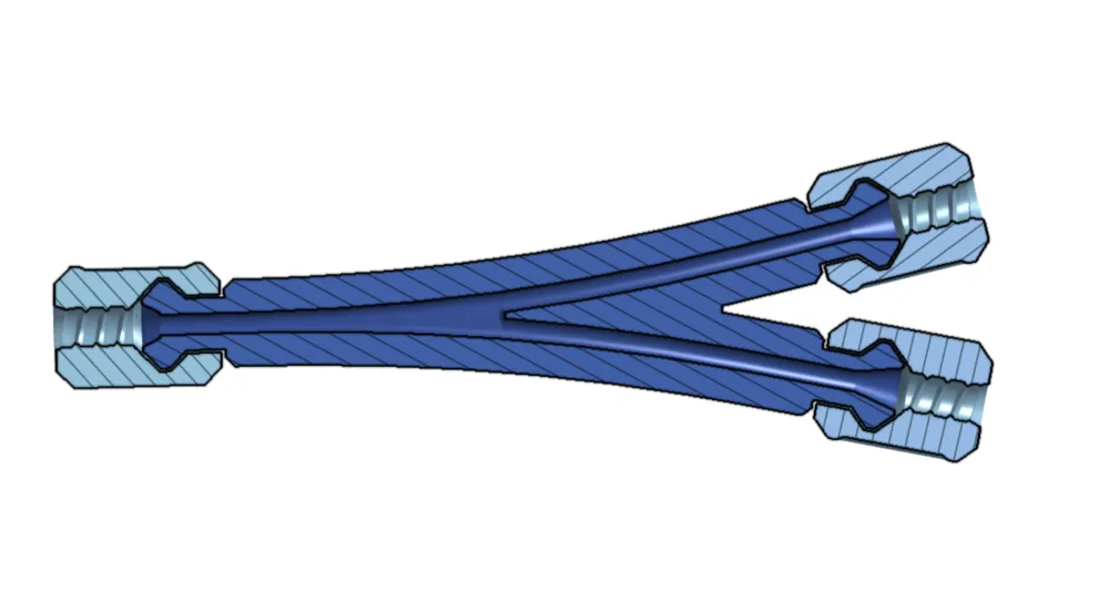 Threaded PTFE-y-splitter fully printable by UnhingedMakerWorld ...