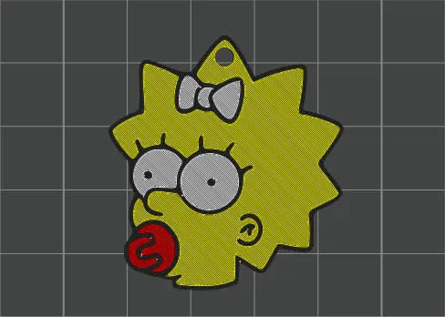 Maggie Simpson Keychain by krazi201 - MakerWorld