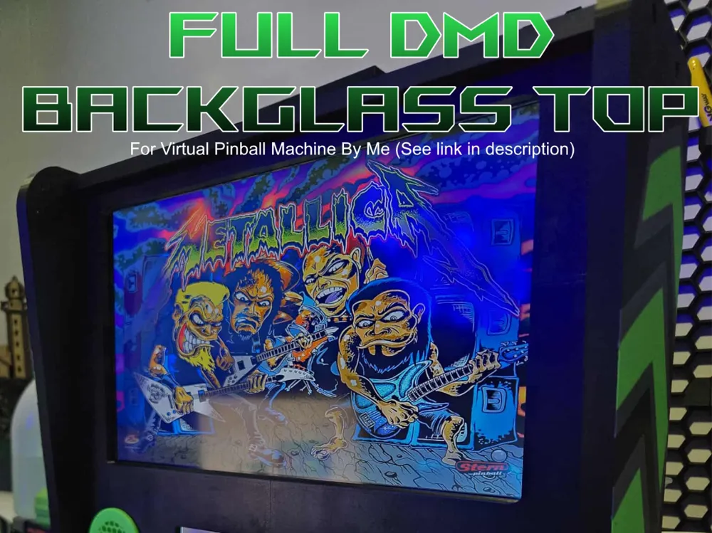 Full DMD Backglass Top - Free 3D Print Model - MakerWorld