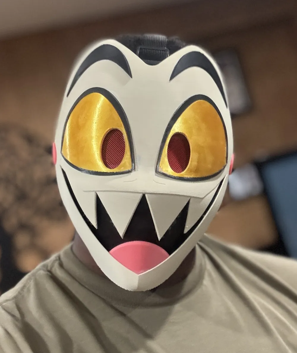 Lucifer Morningstar Mask from Hazbin Hotel - Free 3D Print Model ...