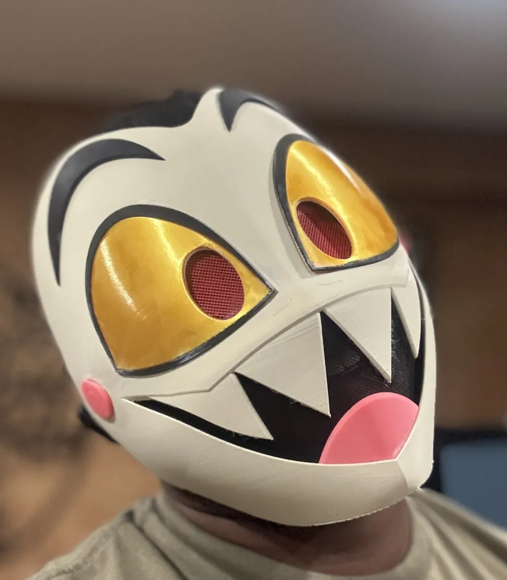 Lucifer Morningstar Mask from Hazbin Hotel by Demamba Prints MakerWorld ...